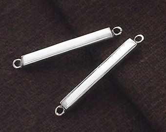 4 of 925 Sterling Silver Round Links Connectors 10mm. by bymitena