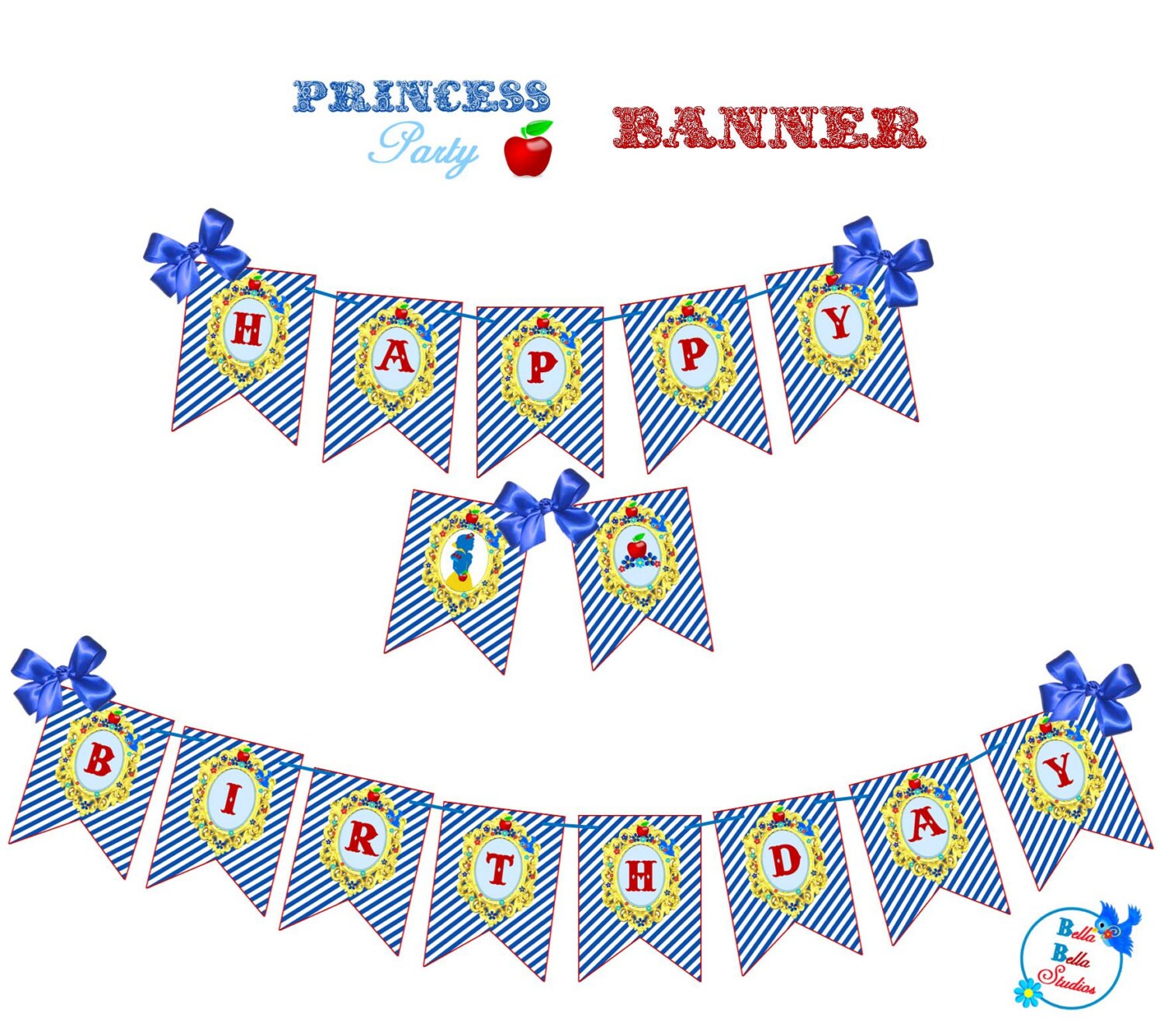 PRINCESS BANNER Bunting Printable Instant Download