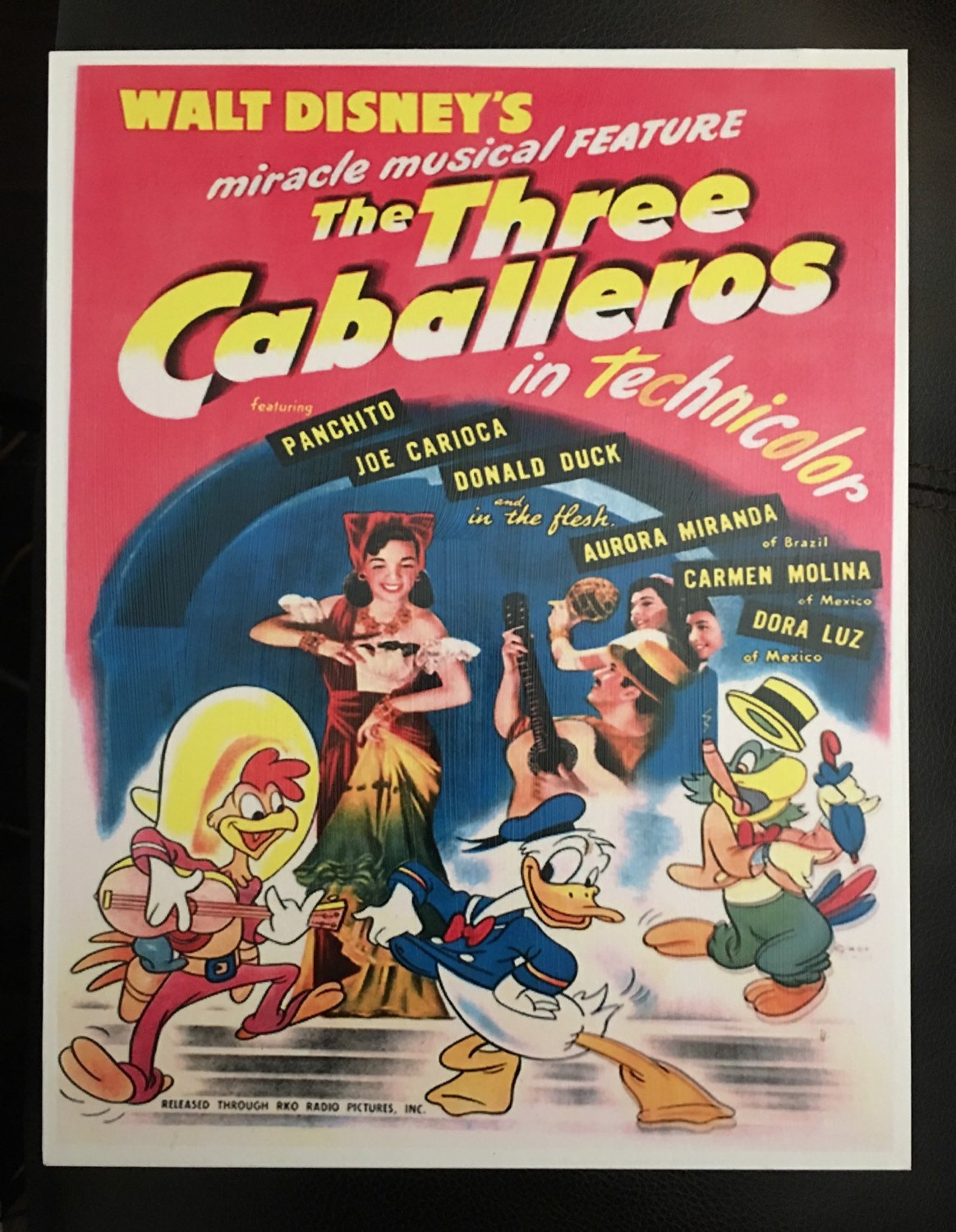 Three Caballeros Poster Disneyland Art