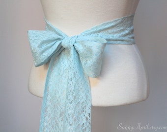 Light blue belt | Etsy
