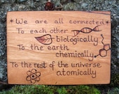 Pyrography on wood inspired by nature by ArtAfire on Etsy