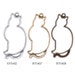 20 Cat Open Bezel Cat Open Back Bezel Setting for Resin