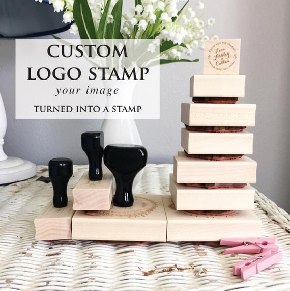 Your Custom stamp Business Stamp Wedding Stamp by FallForDesign