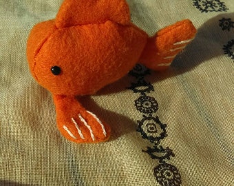 Items similar to Pink and Orange Goldfish Pin on Etsy