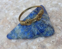 Unique wire wrap brass ring related items | Etsy