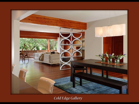 Artistic Room Divider Metal Hanging Art Screen Partition