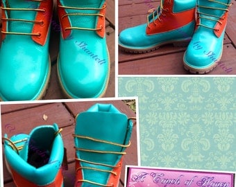 airbrush Timberland Boots Design custom graffiti Style Fashion