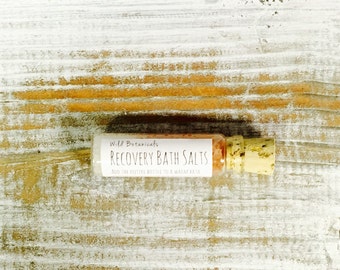 Recovery Bath Salts All Natural Aromatherapy 9 by WildBotanicals