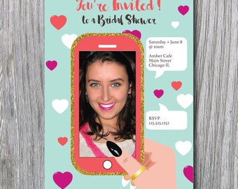 Selfie invite | Etsy