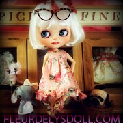 French Miniatures Furniture Wigs Shabby Chic for by FLEURDELYSDOLL