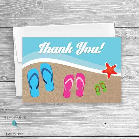 Thank You Cards Beach Theme Thank You Cards Beach Cards
