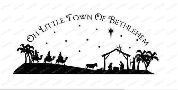 Oh Little Town Of Bethlehem template