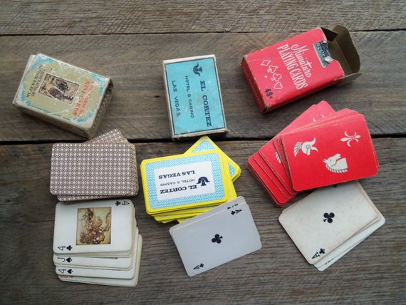 Miniature Playing Cards Set of Three Decks