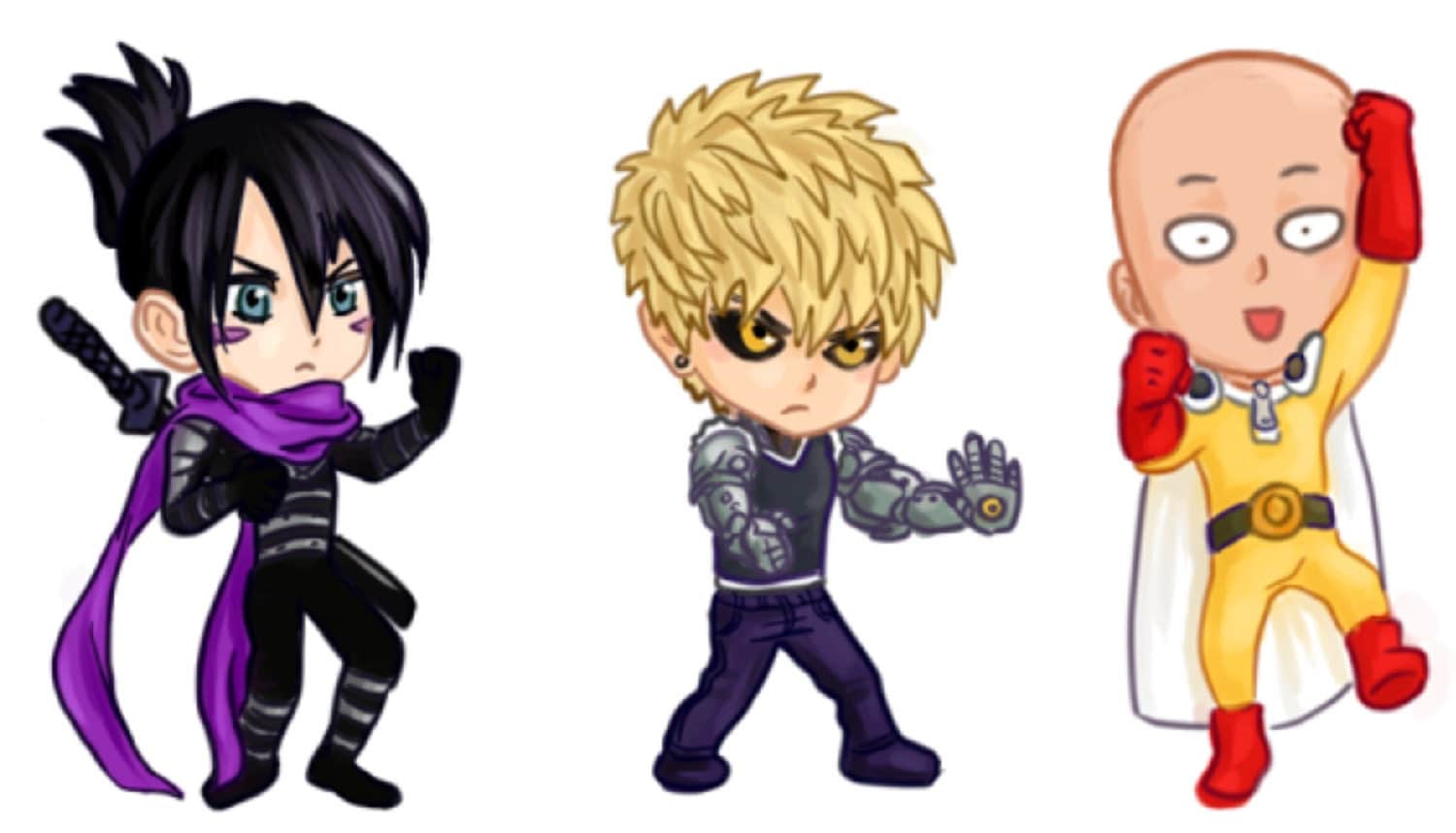 One punch man sticker set
