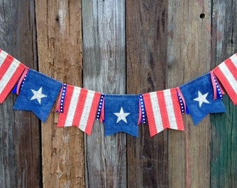 Patriotic bunting | Etsy