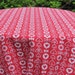 Cotton Tablecloth with Heart Print Square / Round / Oval
