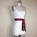 Narrow Burgundy Sash Burgundy Satin Sash Maroon Sash Wine