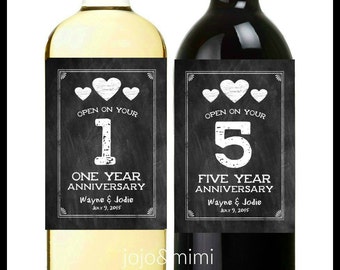 Milestone wine label | Etsy