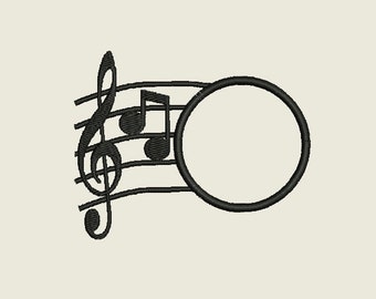 Music note monogram | Etsy