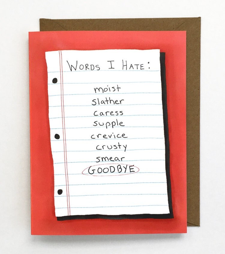 Funny Goodbye Card Sarcastic Goodbye Card by KatFrenchDesign