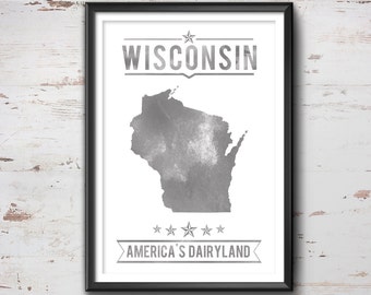 Wisconsin State Pride Series 11x14 Poster