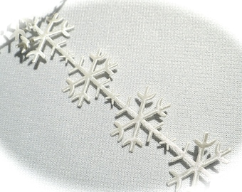 Snowflake lace trim | Etsy