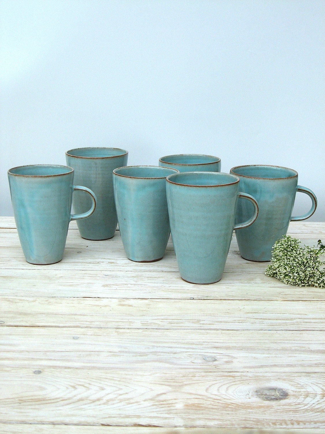 turquoise Coffee Mug Large Coffee Mug Tall Coffee mug Large