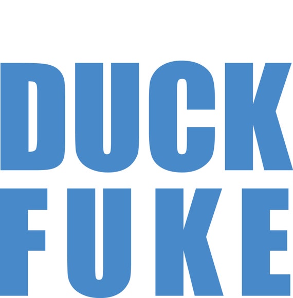 DUCK FUKE Funny T-Shirt 100% Cotton All Sizes UNC Tar Heels