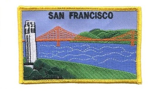 San Francisco Patch Golden Gate Bridge and Coit Tower