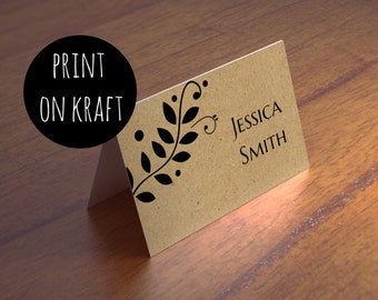 Country place card | Etsy