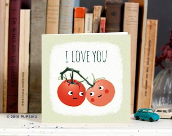 Tomato card | Etsy