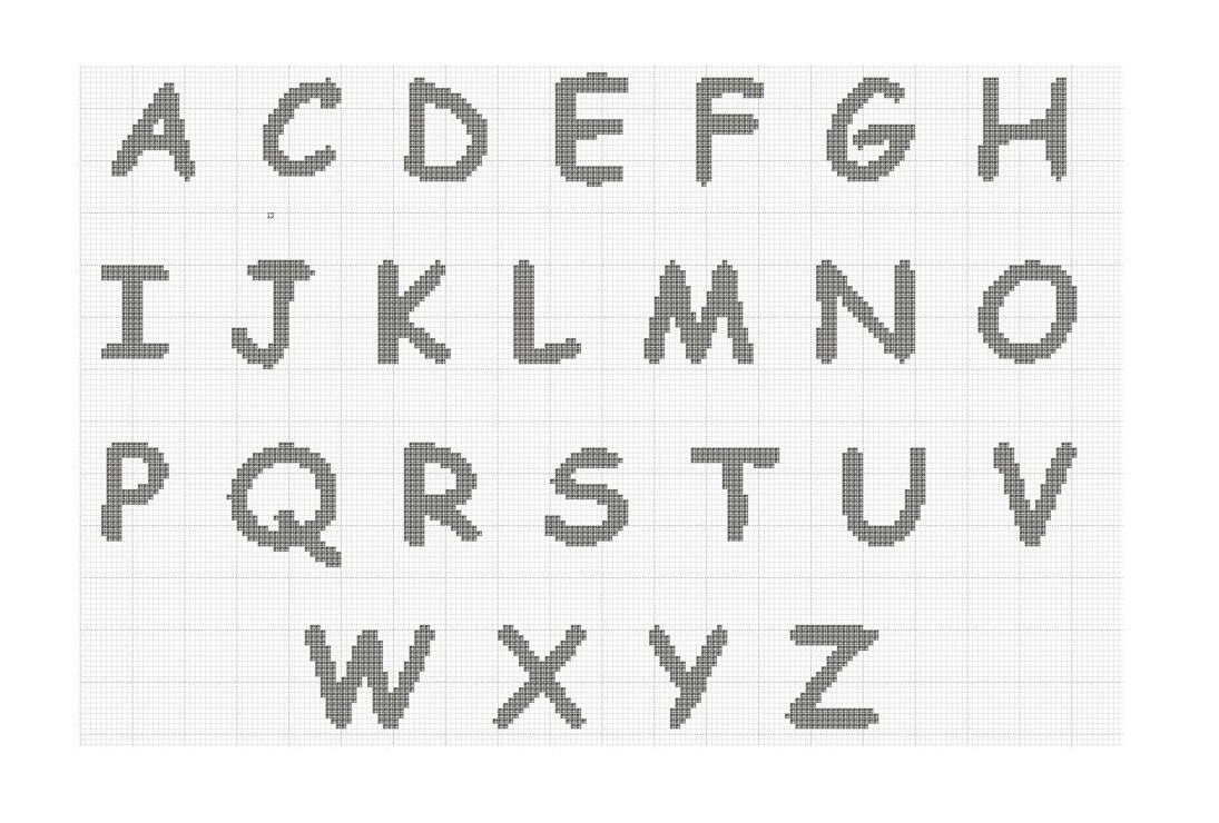 Comic Sans Alphabet (large) from ImInXStitches on Etsy Studio