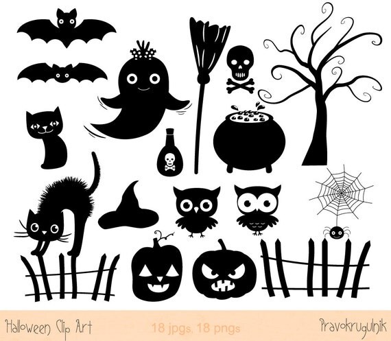 Halloween silhouette clip art Halloween silhouette clipart