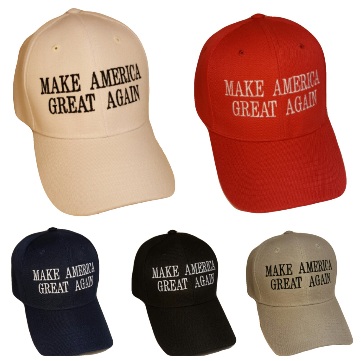 Make America Great Again Embroidered in USA Baseball Cap Hat