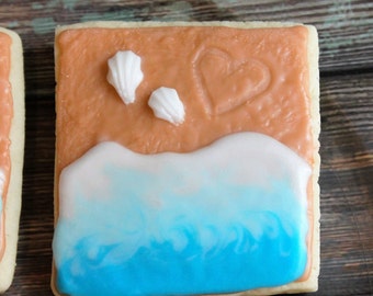 Ocean cookies | Etsy