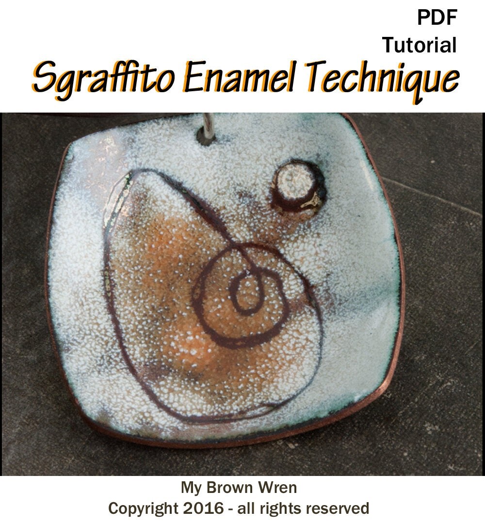 Tutorial: Sgraffito Enamel Technique for Beginners by MyBrownWren