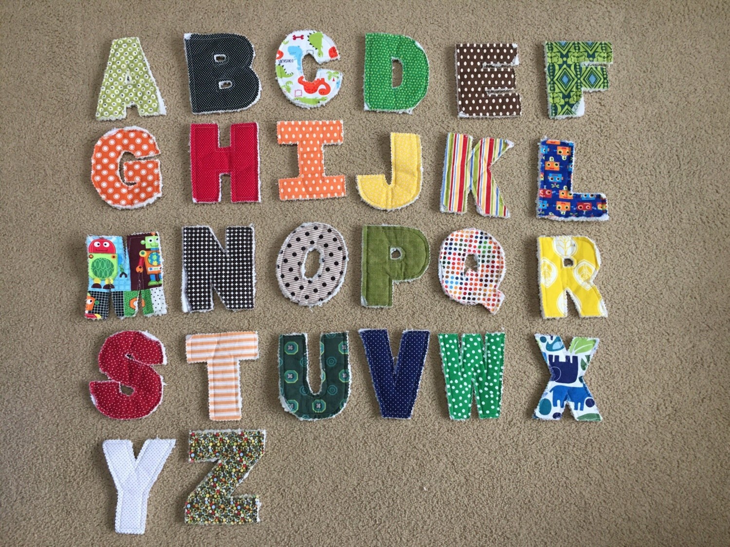 Cloth Alphabet Fabric Alphabet Fabric Letters Alphabet Toy