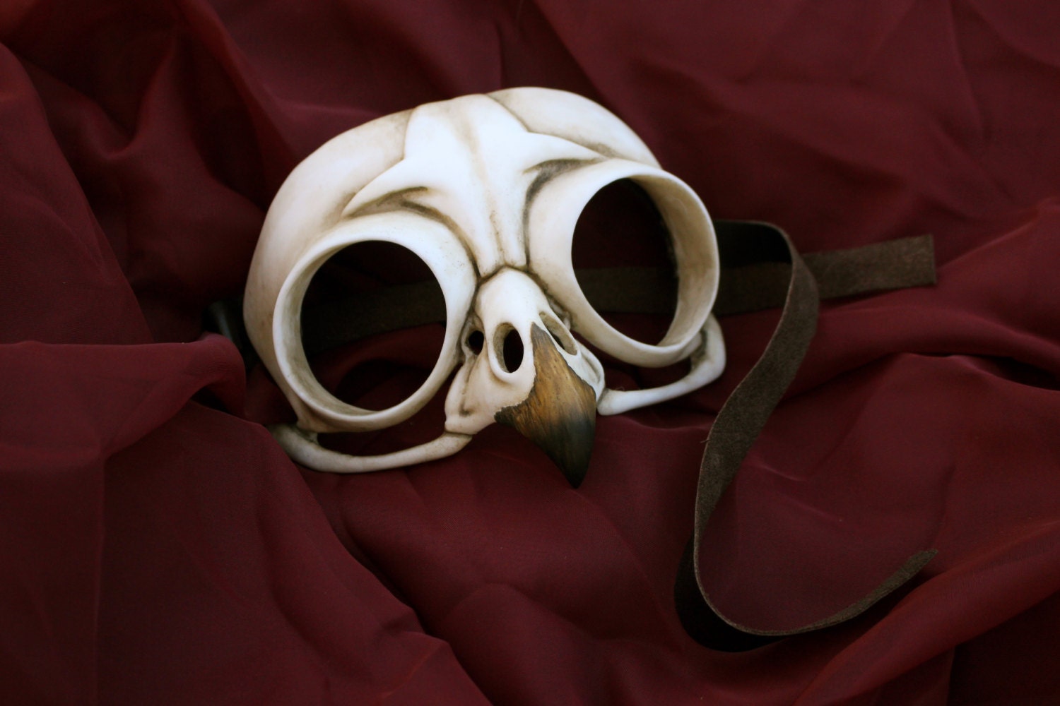 ORIGINAL Handmade Resin Owl Bird Skull Mask by aishavoya on Etsy