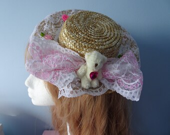 Girls tea party hat | Etsy