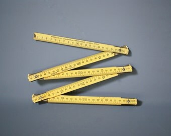 Folding wood ruler | Etsy