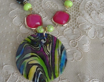 Items similar to SALE Multi colored shell necklace,shell necklace,multi ...