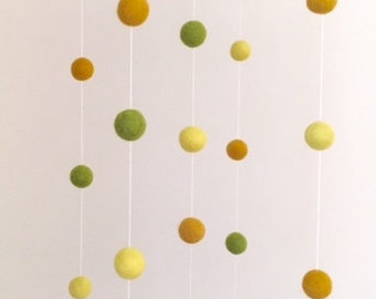 Felt ball mobile | Etsy