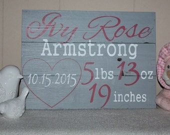 Unique baby name sign related items | Etsy