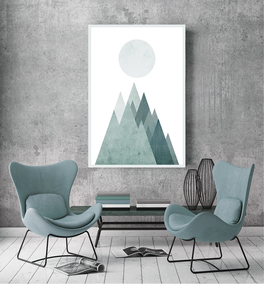 Scandinavian Print Printable Nordic Poster Mid-Century Art