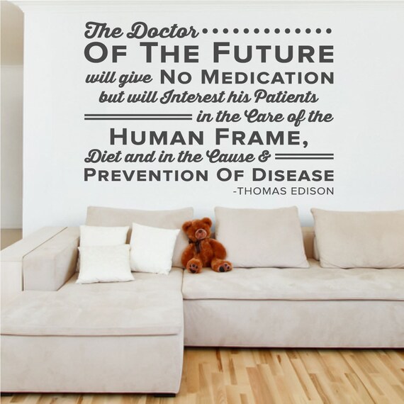The Doctor of the Future Thomas Edison by WallDecalStudioscom