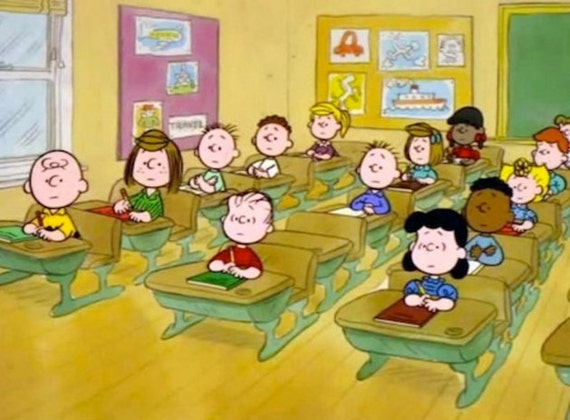 Charlie Brown and The Peanut Gang School by MagnetsbyAbby on Etsy