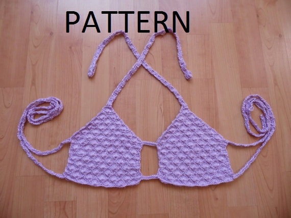 Crochet Bikini Pattern Crochet Bikini Top by LOVEKNITCROCHET