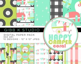 Retro camper clipart | Etsy