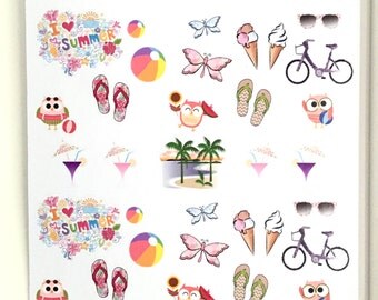 Unique summer stickers related items | Etsy