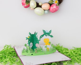 Easter pop up card | Etsy